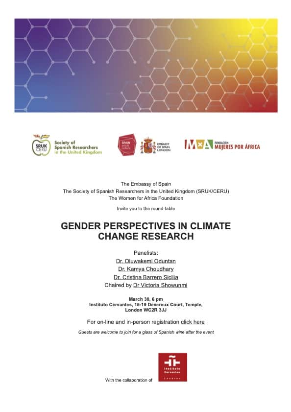 Gender Perspectives in Climate Change Research (in-person and online) - SRUK/CERU