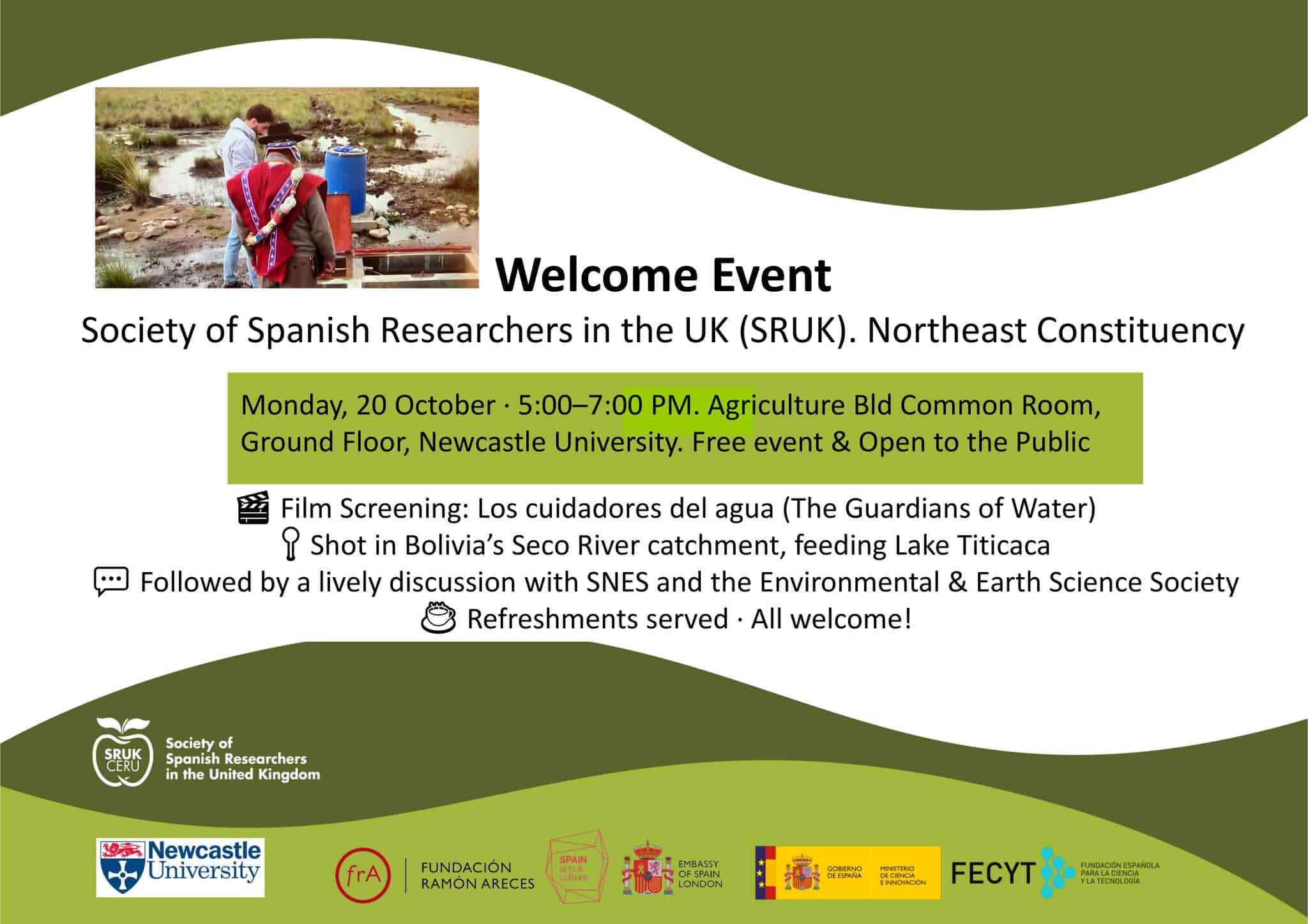 SRUK/CERU North East – Welcome Event - Society of Spanish Researchers ...